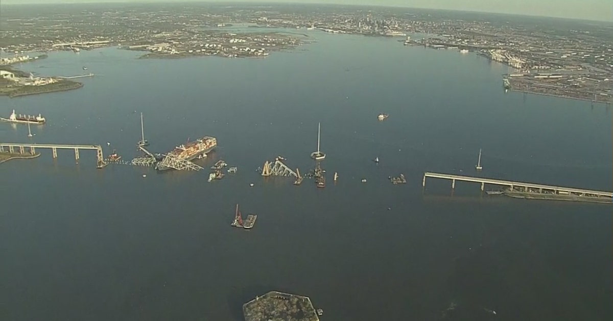 Baltimore Key Bridge Collapse: Salvage crews work to clear debris ...
