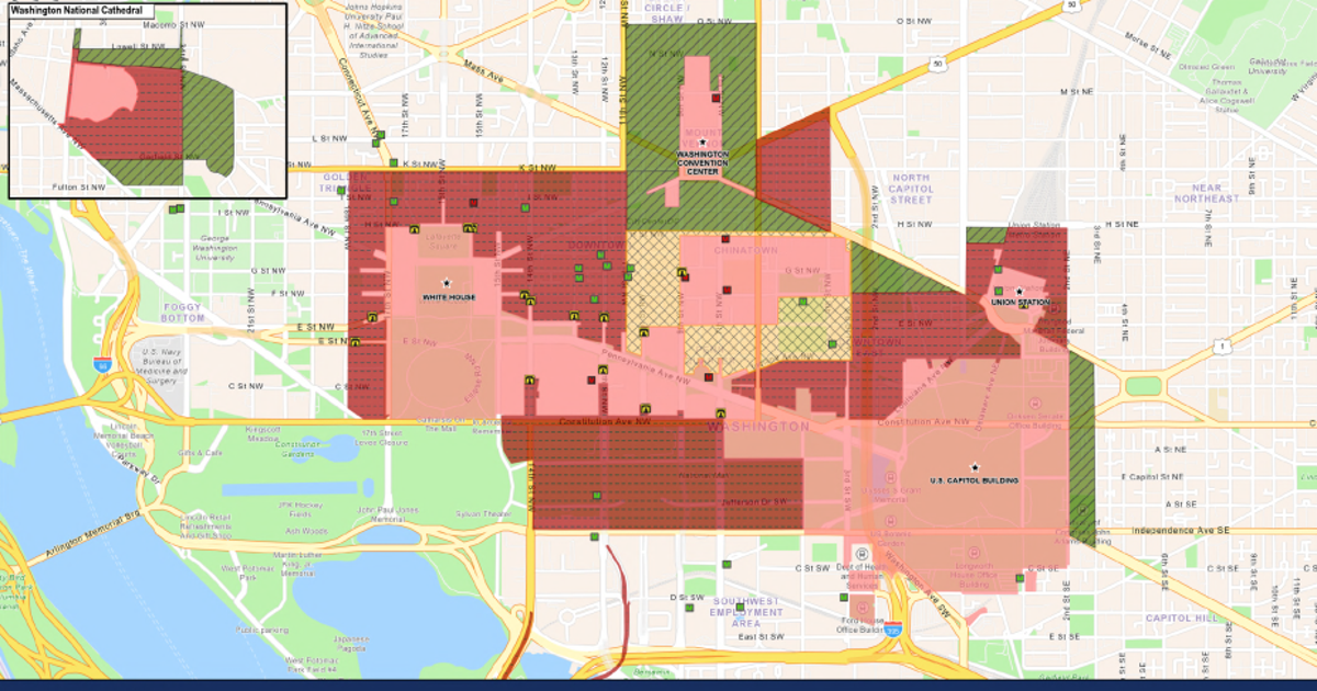 Inauguration Day 2025: Updated map of road closures, routes and timing ...