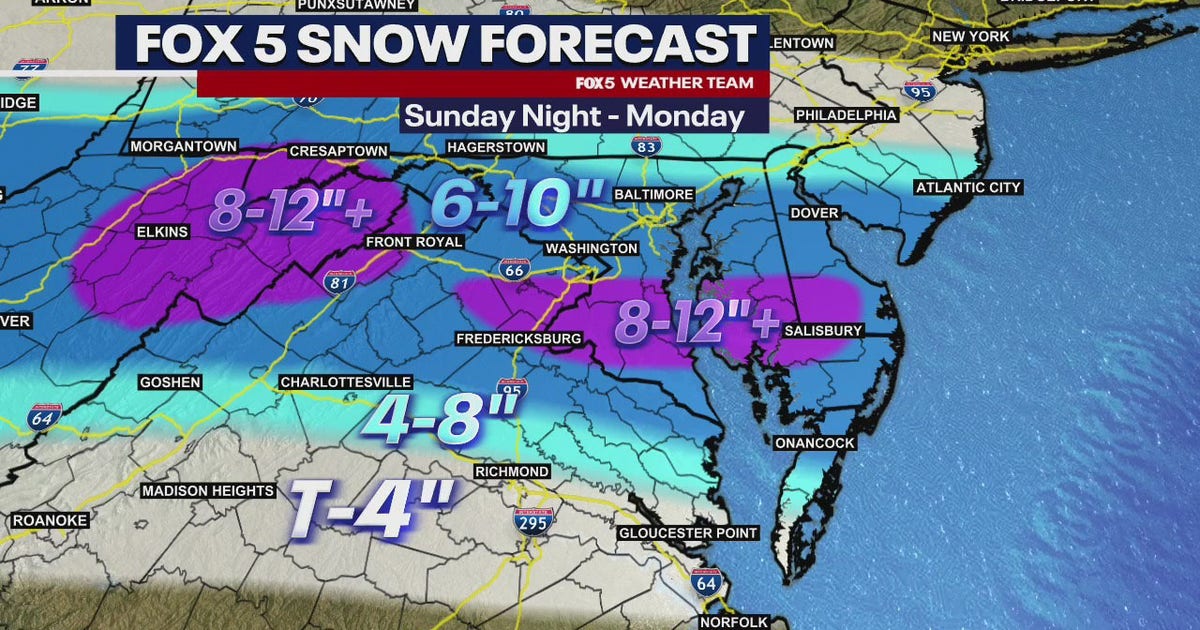 DC snow forecast: Snowfall continues across the DMV | FOX 5 DC