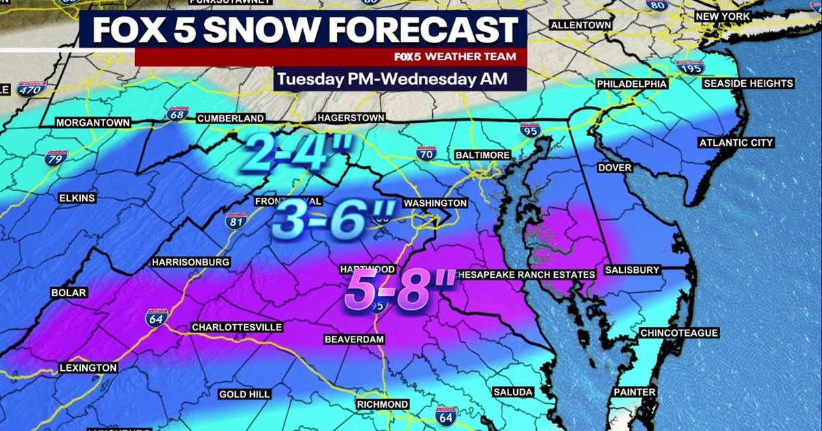 DC snow forecast: Winter Storm Warnings as DMV prepares for heavy ...