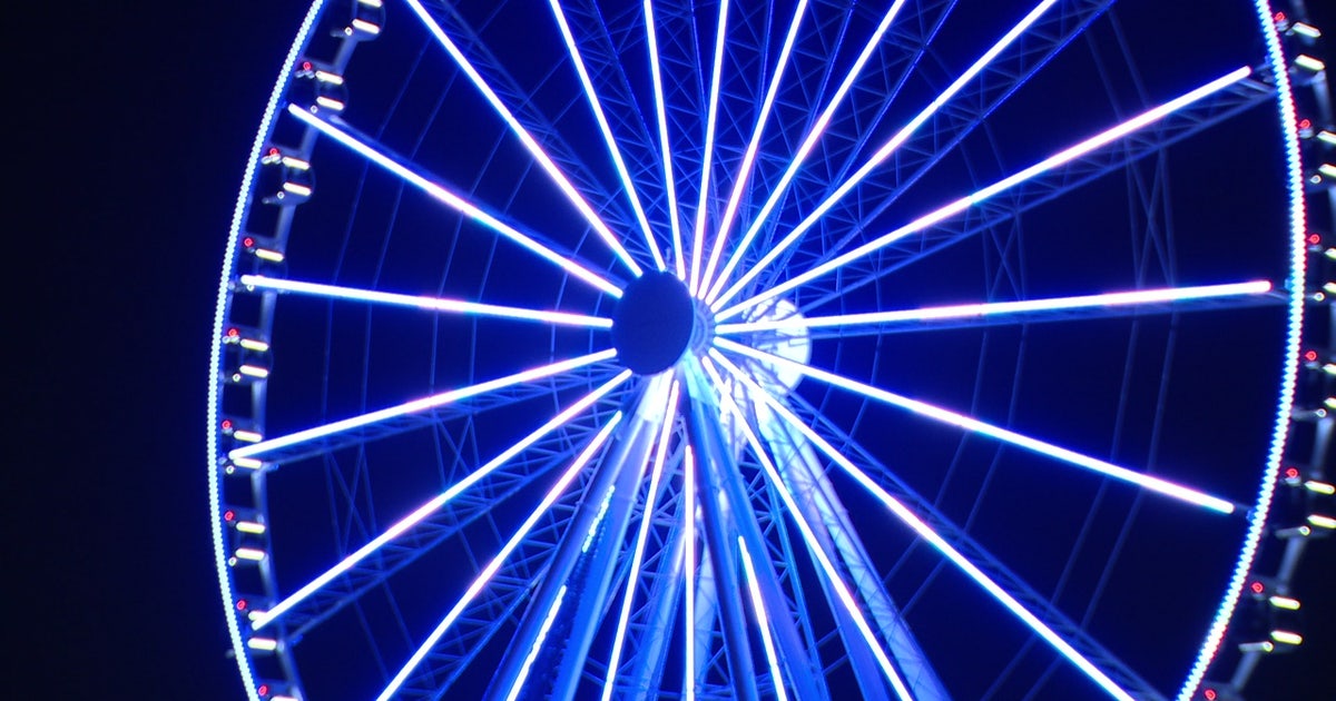 Capital Wheel at National Harbor unveils new state-of-the-art lighting ...