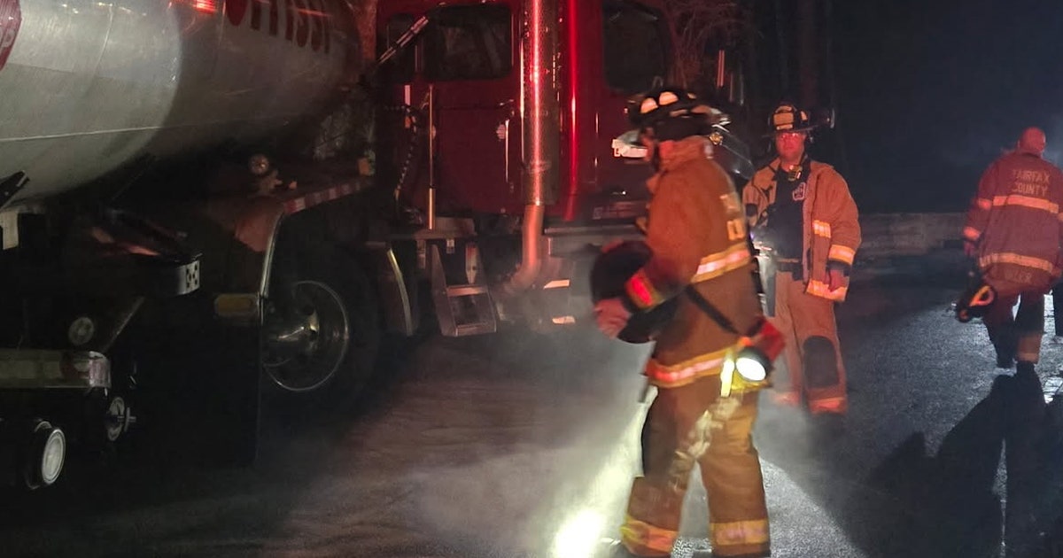 Tanker truck leaking gasoline into Fairfax County stream triggers ...