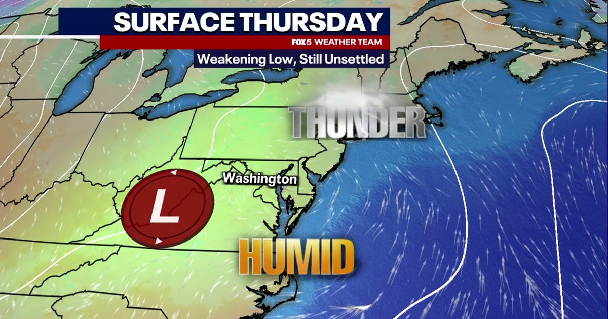 DC weather: Scattered showers, possible thunderstorms expected Thursday ...