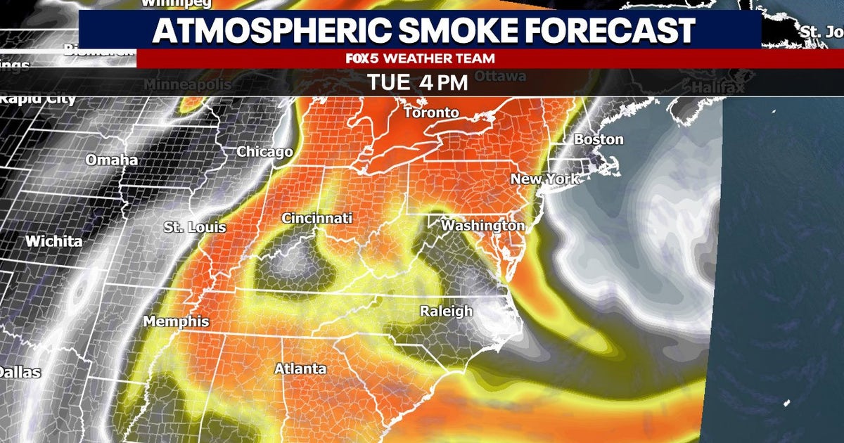 Canada wildfires bring hazy sunshine to DC Tuesday as smoke drifts in ...