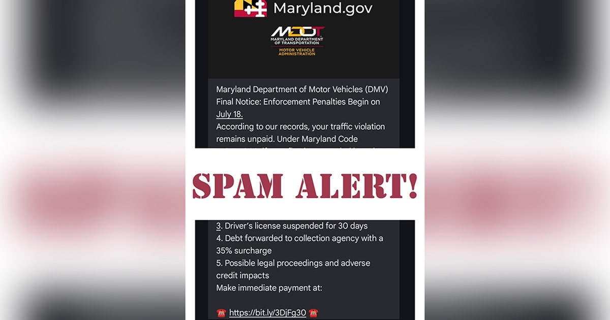 Maryland MVA warns drivers about text scam | FOX 5 DC