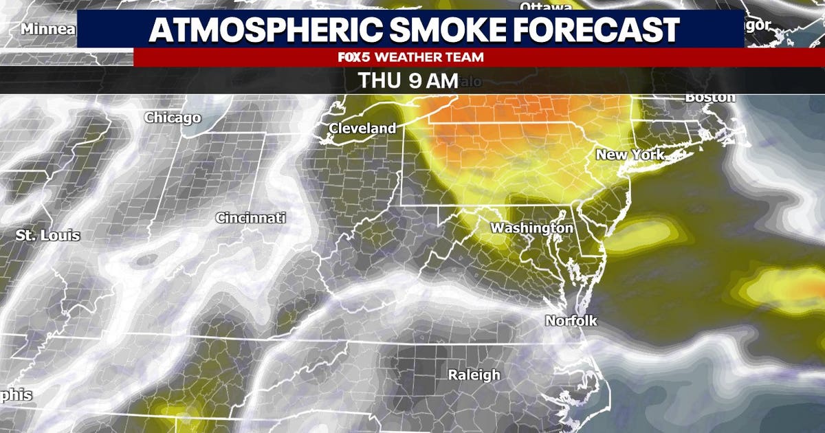 Slight haze Wednesday as wildfire smoke drifts toward edge of DC region ...