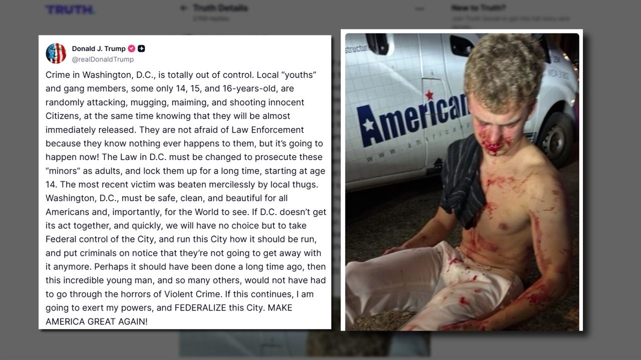 'Big Balls' beaten in DC: Trump warns District after Edward Coristine ...