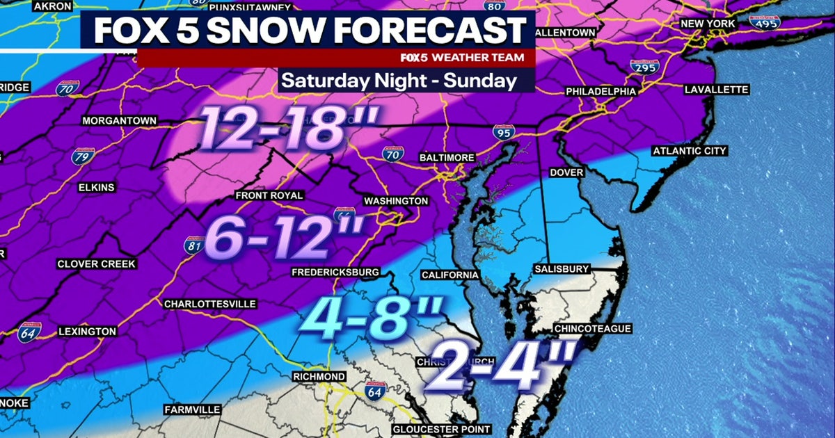 DC Snow Forecast: Winter Storm Warning, State of Emergency issued for ...