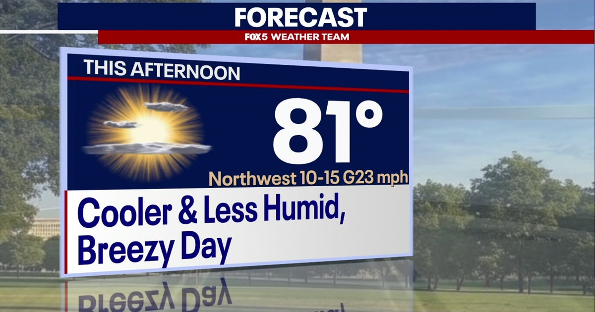 DC weather: Sunny Monday with highs near 80 degrees | FOX 5 DC