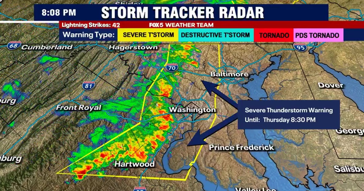DC weather: Severe thunderstorm warnings issued for much of DMV ...