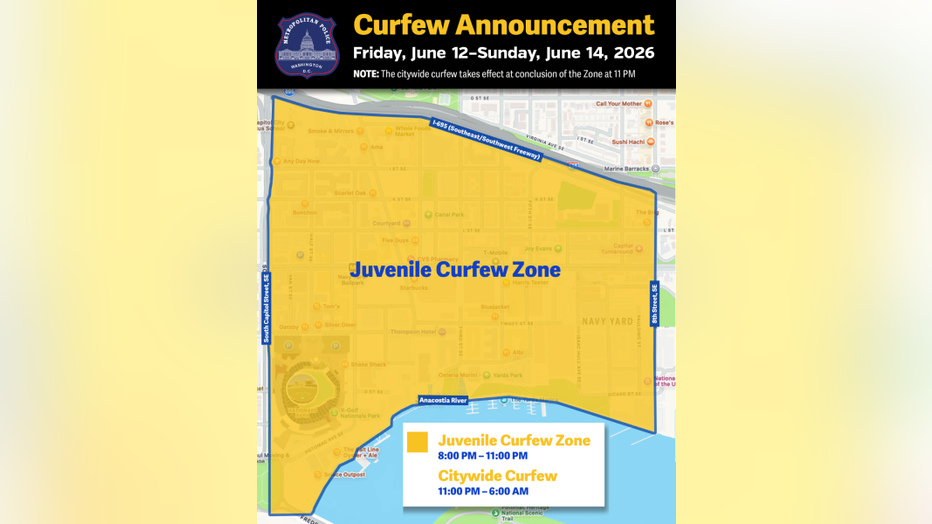 Bowser extends DC youth curfew, MPD Navy Yard curfew zone in effect ...