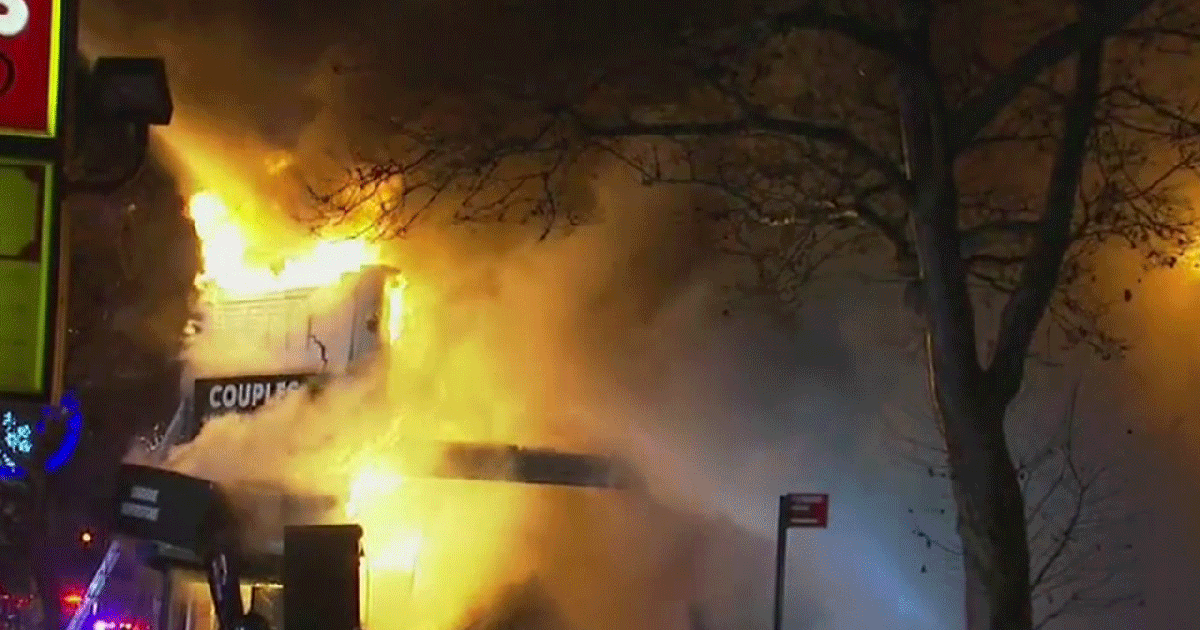 Restaurant explodes as fire rips through several businesses | FOX 5 New ...