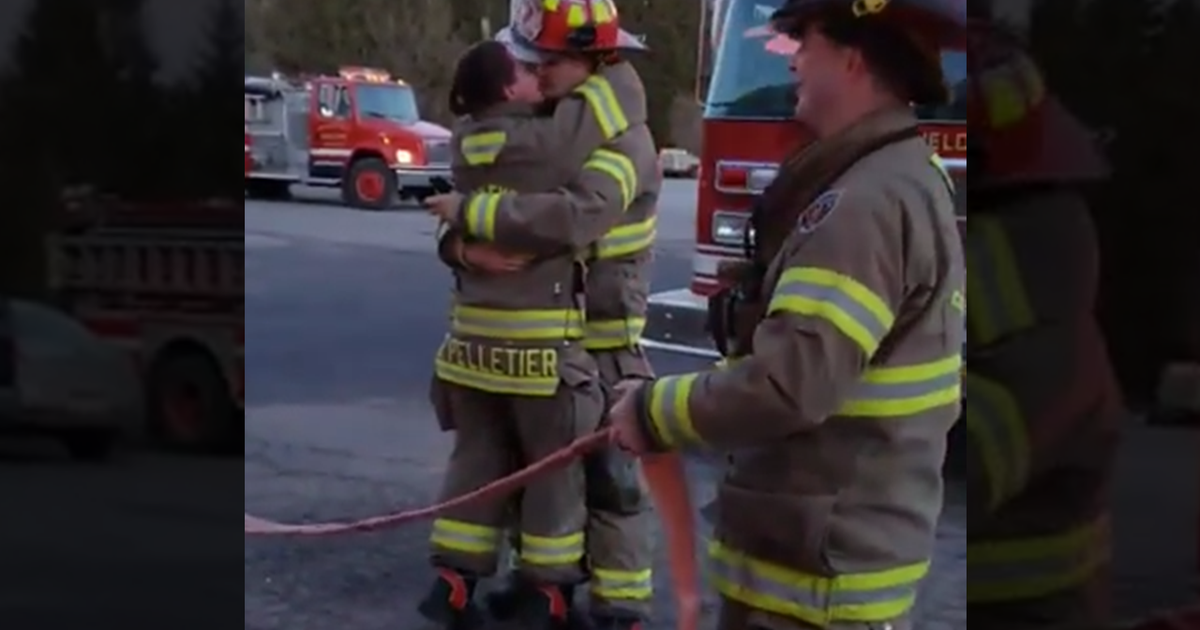 So sweet! Lieutenant proposes to fellow firefighter during training ...