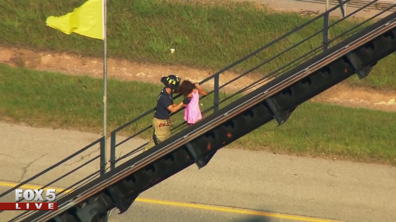 WATCH: Roller coaster rescue in Oklahoma City | FOX 5 New York