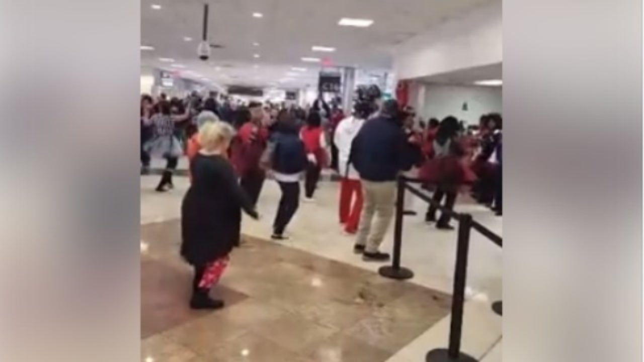 Falcons fans, passengers dance at Atlanta airport | FOX 5 New York