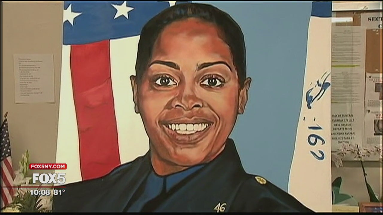 Artist pays tribute to fallen NYPD cop with portrait | FOX 5 New York