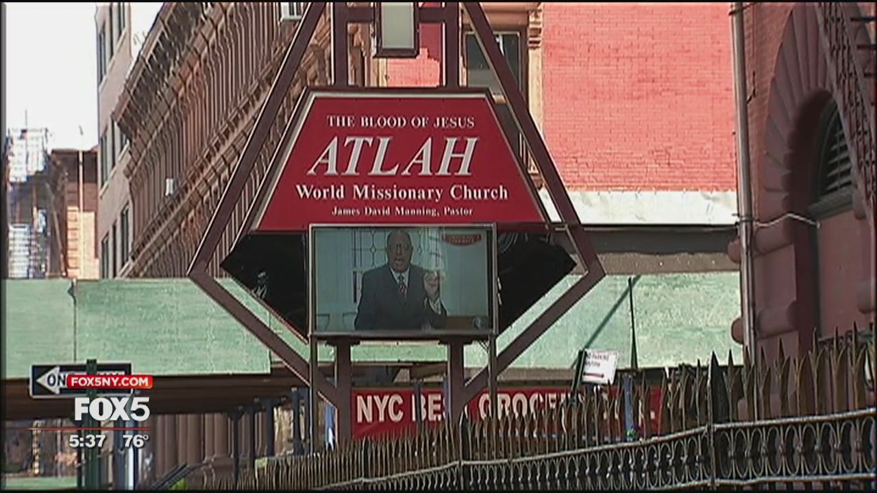Controversial Harlem pastor under fire for outdoor video feed | FOX 5 ...