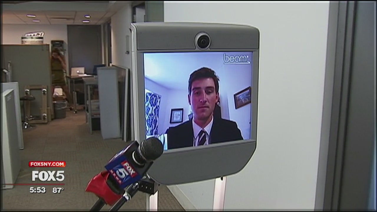 Telecommuting through a robot | FOX 5 New York