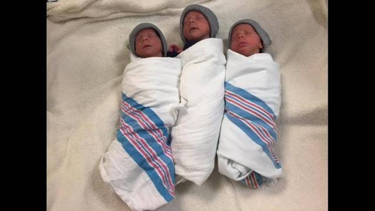 Rare identical triplets born in Baltimore