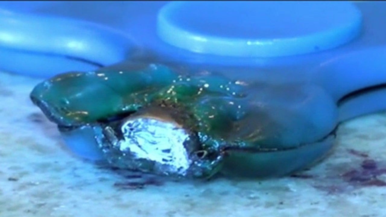 Fidget spinner bursts into flames