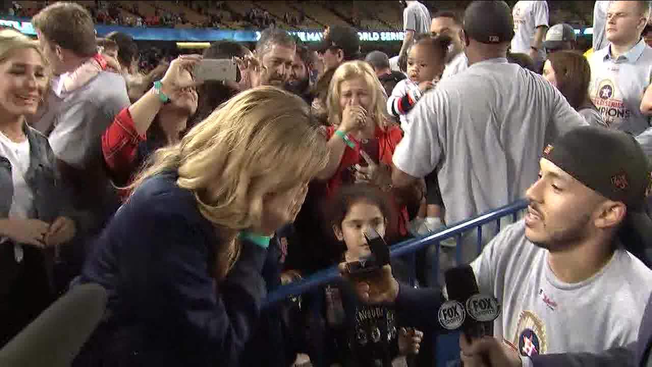 Carlos Correa's fiancé opens up about the moment of the World Series ...