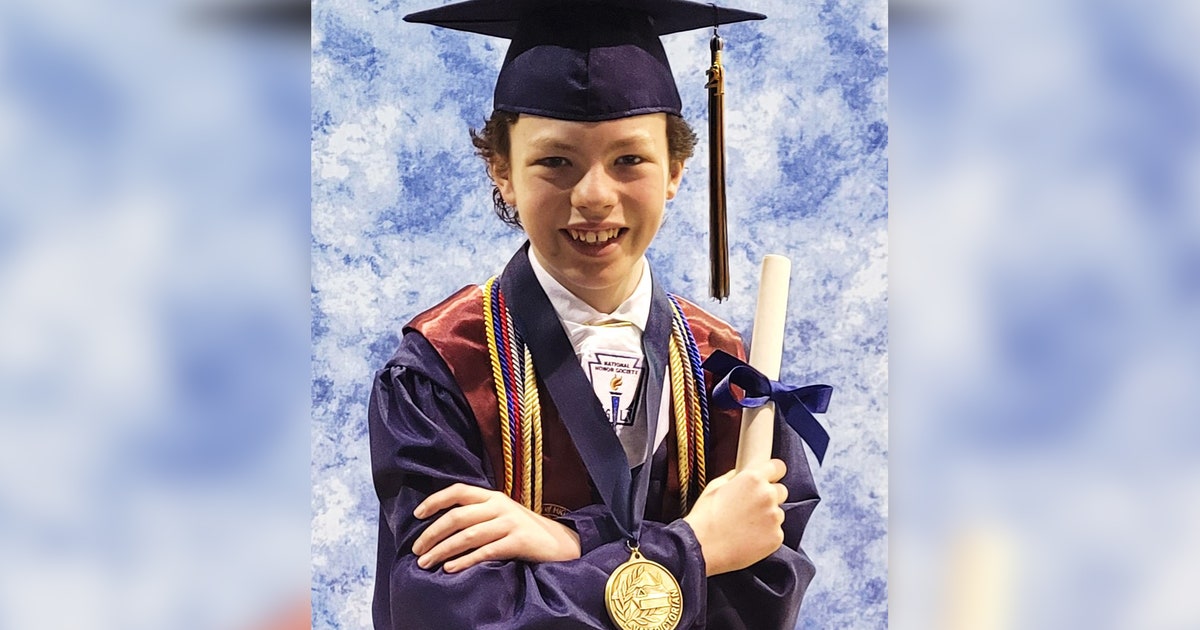 12-year-old boy genius graduates from high school, college in same year ...