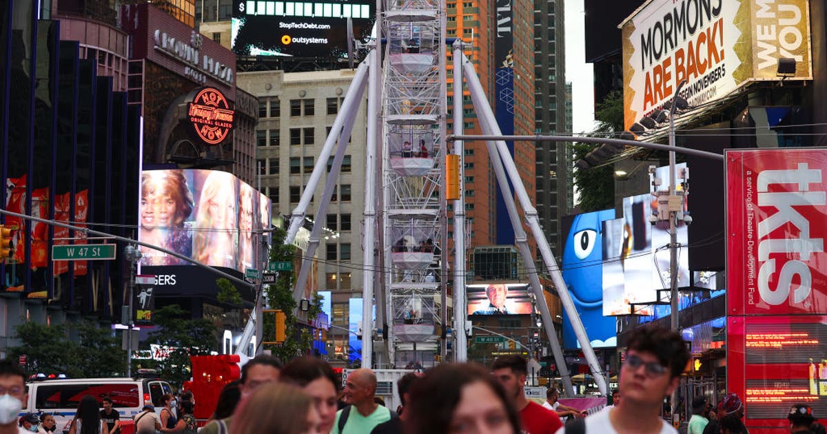 Knocked over planter causes panic in Times Square | FOX 5 New York