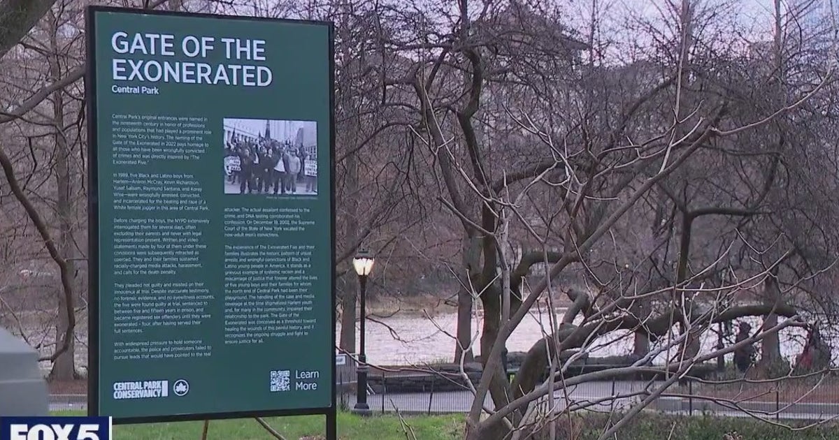 Gate of the Exonerated unveiled in Central Park | FOX 5 New York