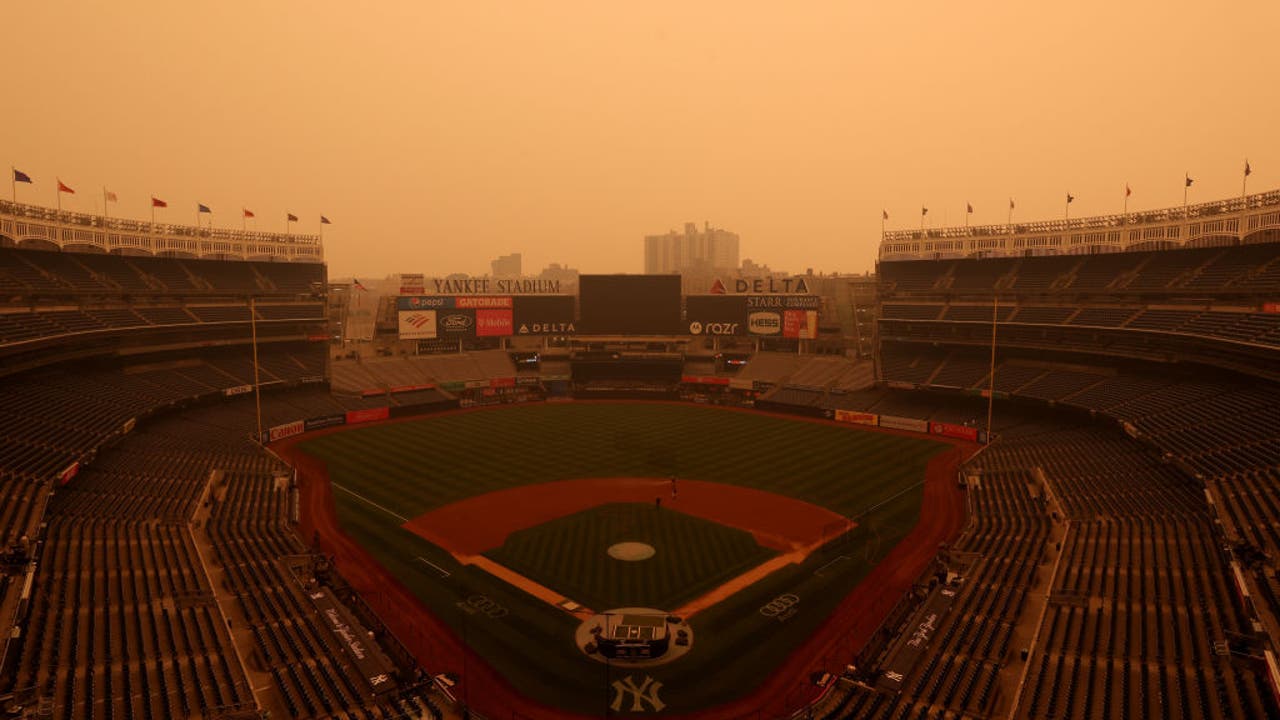 New York Yankees Postponed Game Due To Wildfire Smoke Fox 5 New York
