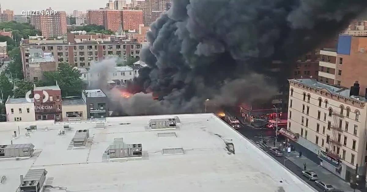 Massive fire in the Bronx engulfs row of stores; three firefighters ...