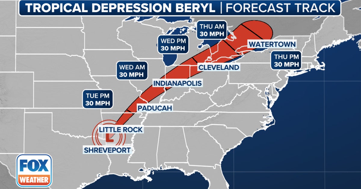 Beryl storm path: Will remnants bring a rainy week to NYC? | FOX 5 New York