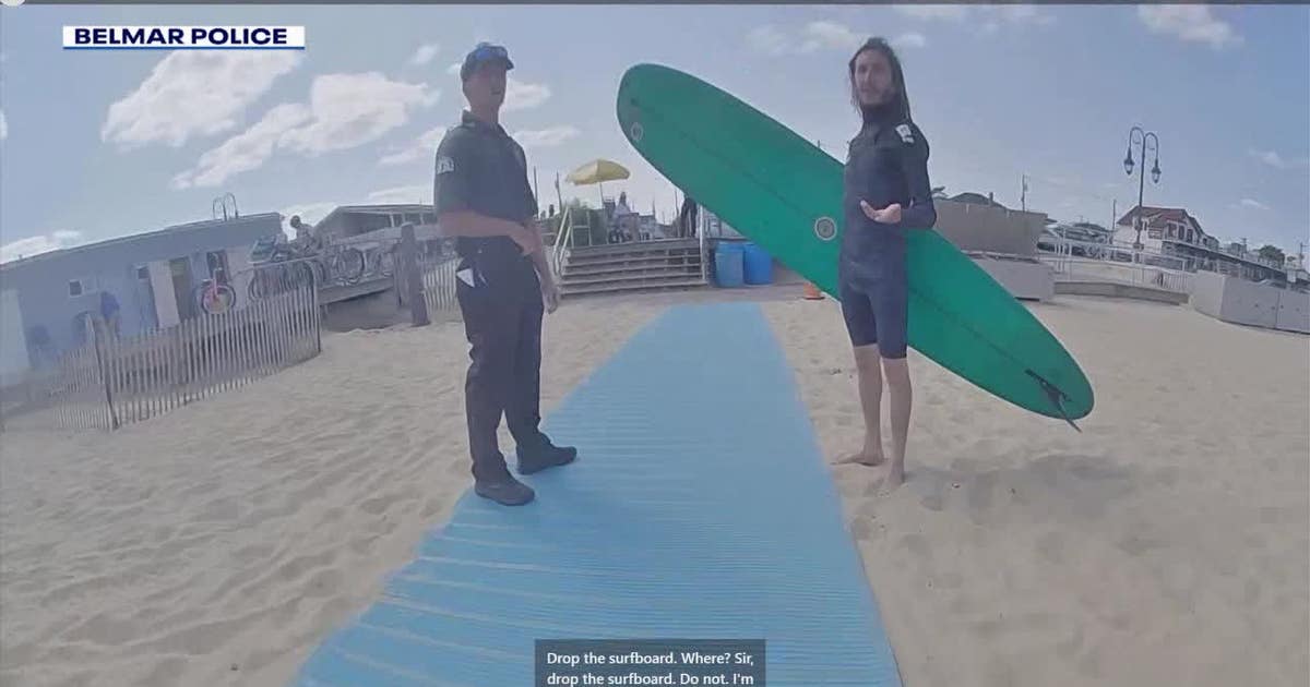 Belmar, NJ police bodycam details surfer arrest: 'Drop the surfboard ...