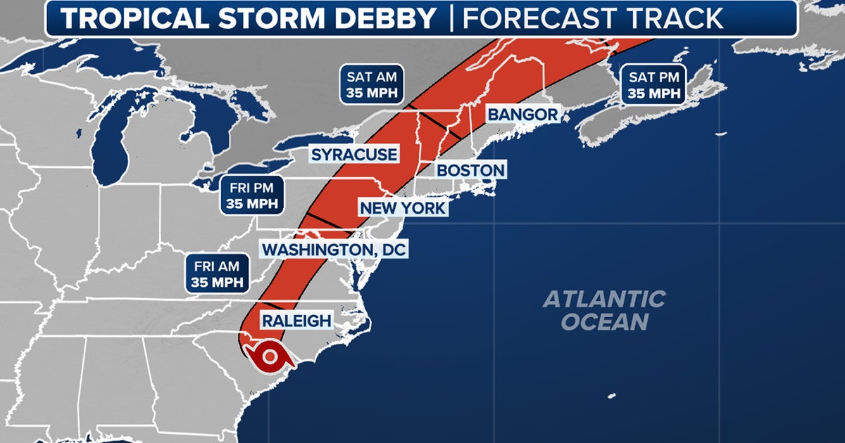 Debby tracker: Path through NYC, storm timeline, tornado threat | FOX 5 ...