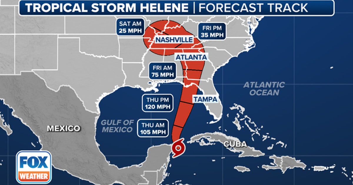 Hurricane Helene projected path: Tracker, spaghetti models and more l ...