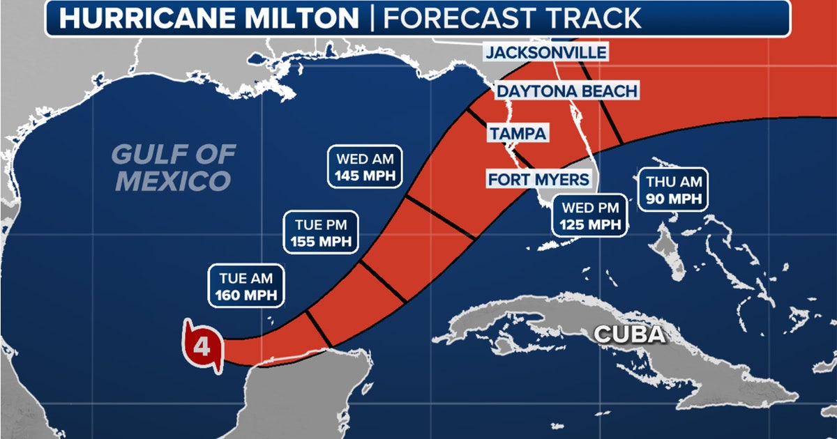 Tracking Hurricane Milton's path, now a Category 5 storm l LIVE updates ...