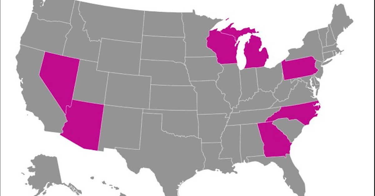 What are the 7 swing states in the 2024 presidential election? | FOX 5 ...