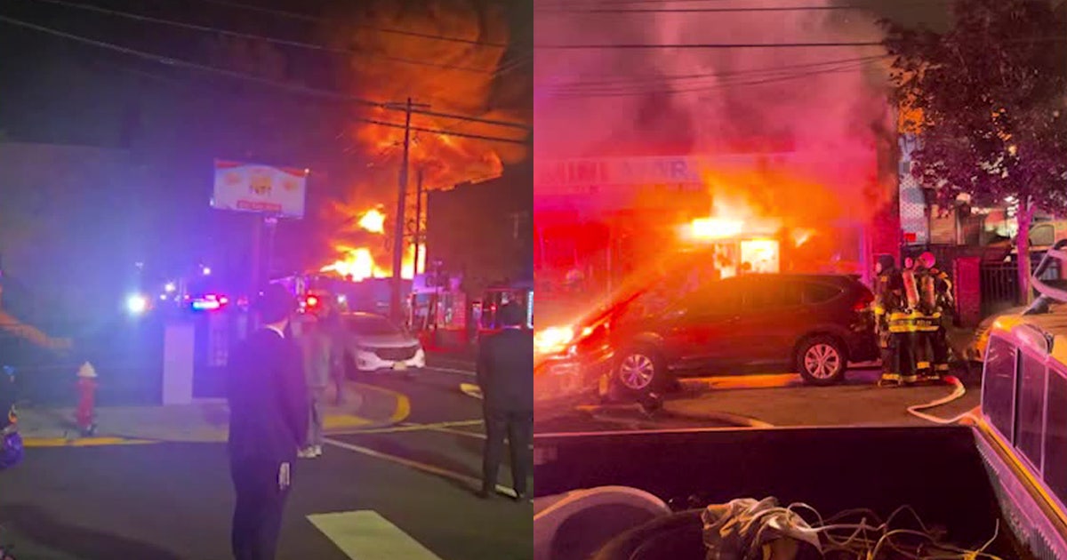 Explosion at Hillside, NJ, auto body shop sparks massive fire ...
