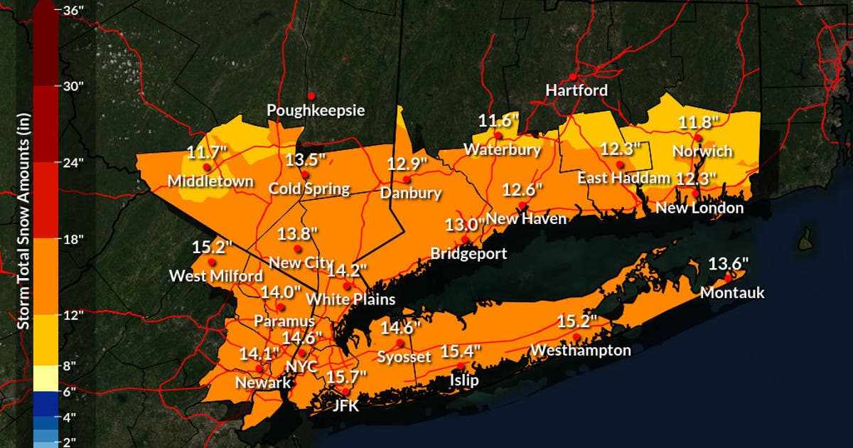 NYC winter storm: How many inches of snow are we getting on Sunday ...