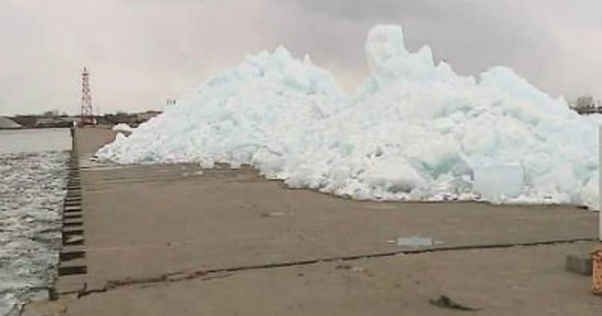 Huge ice shoves causing damage after this brutal, bitter cold winter ...