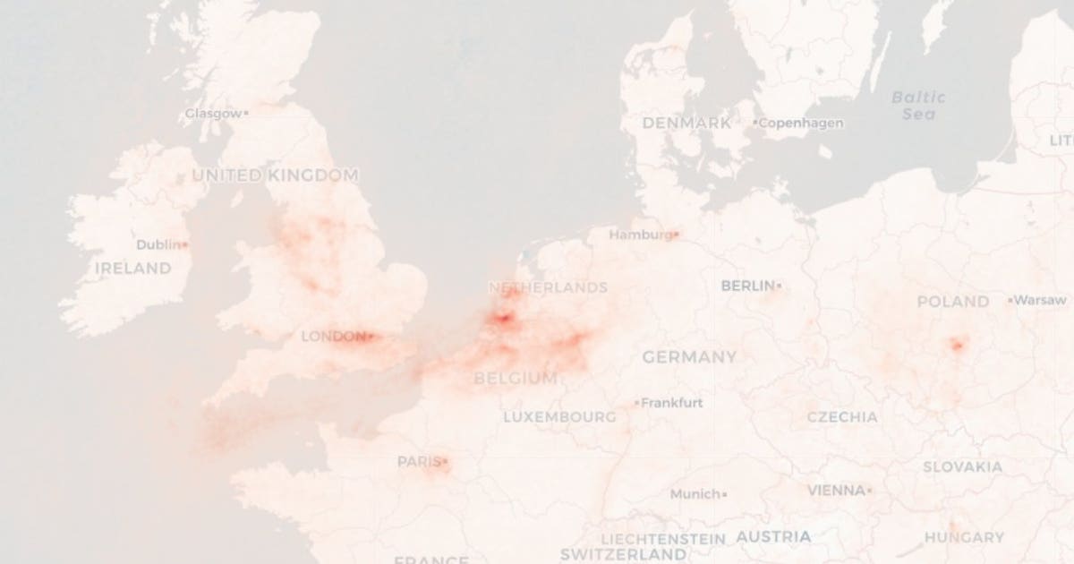 Map uses satellite data to show global air pollution levels | FOX6 ...