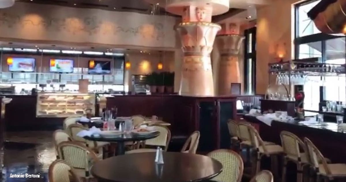 Watch: Pipe bursts at Cheesecake Factory restaurant at Mayfair Mall ...