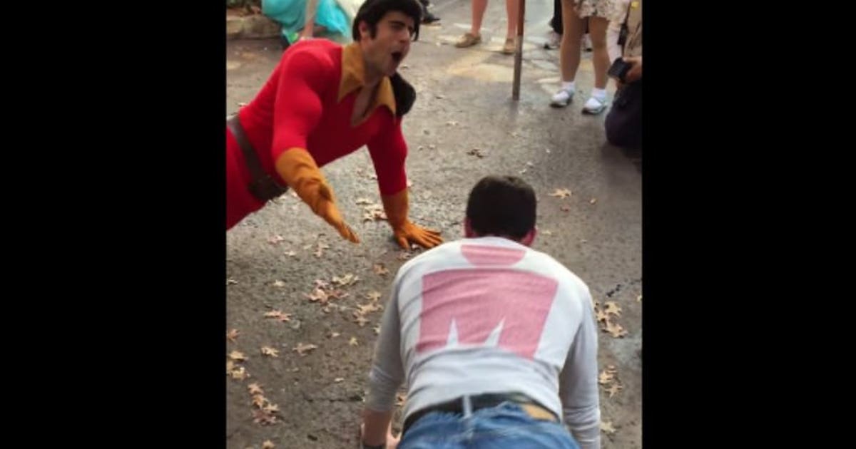 "He obviously needs a hand!" Disney's "Gaston" goes viral again after ...