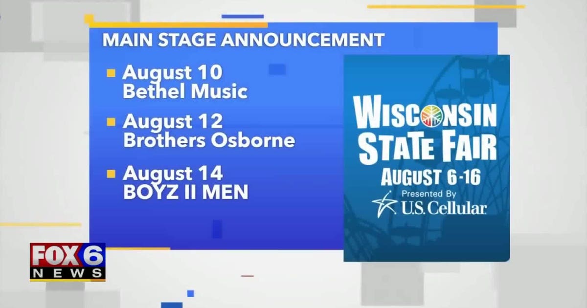 Wisconsin State Fair adds 3 shows to 2020 Main State lineup | FOX6 ...