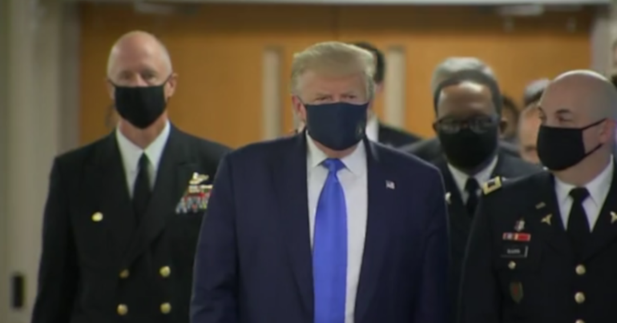 President Trump wears mask in public for 1st time during pandemic ...