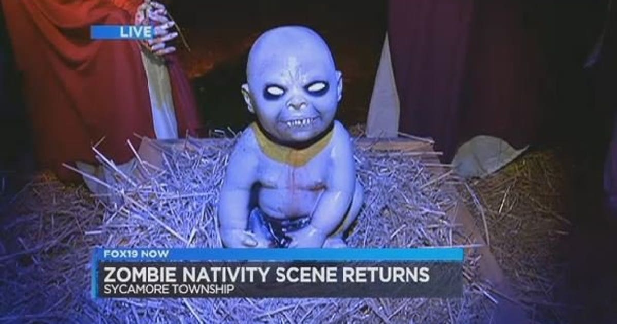 Zombie nativity scene scares up controversy at Ohio home | FOX6 Milwaukee