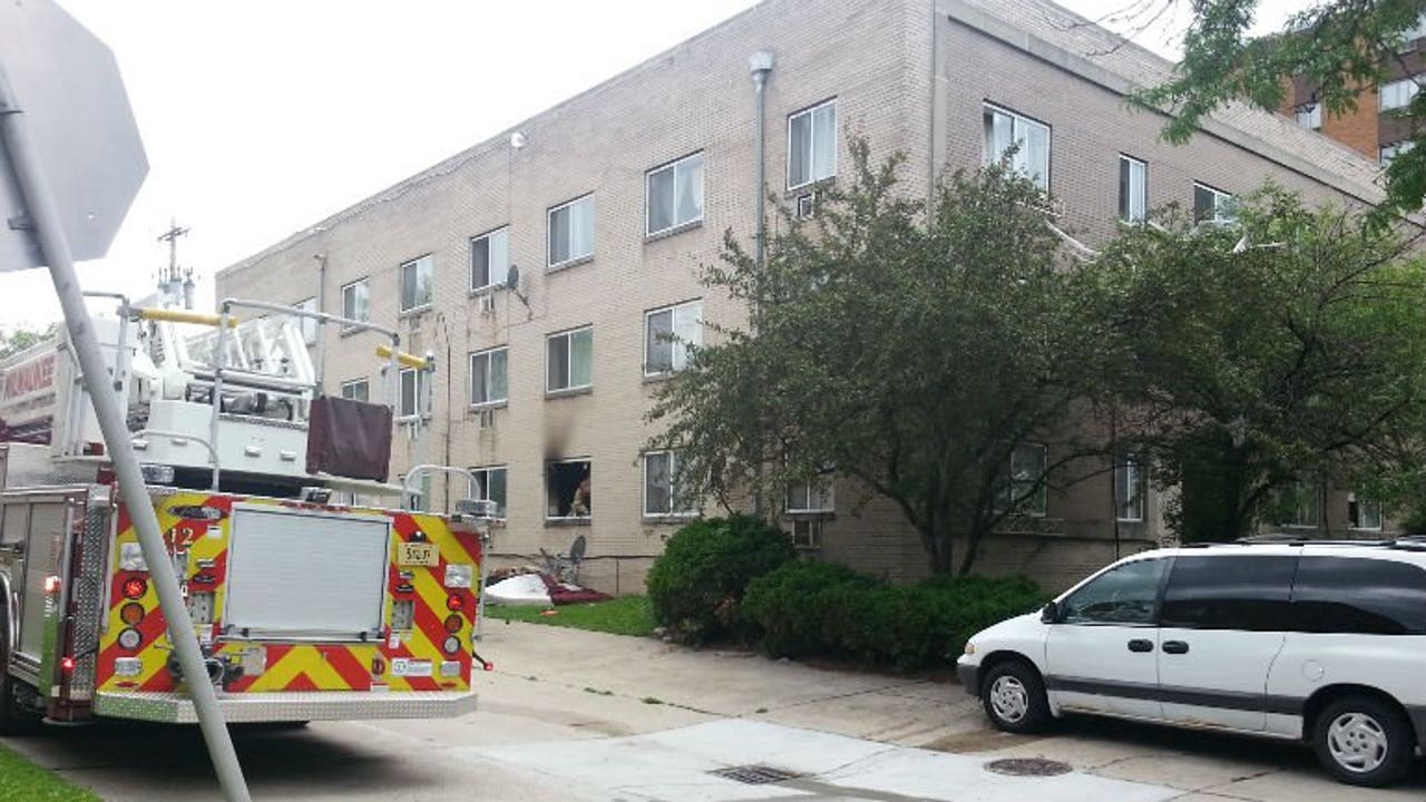 Apartment complex catches fire: First floor residents displaced, being ...