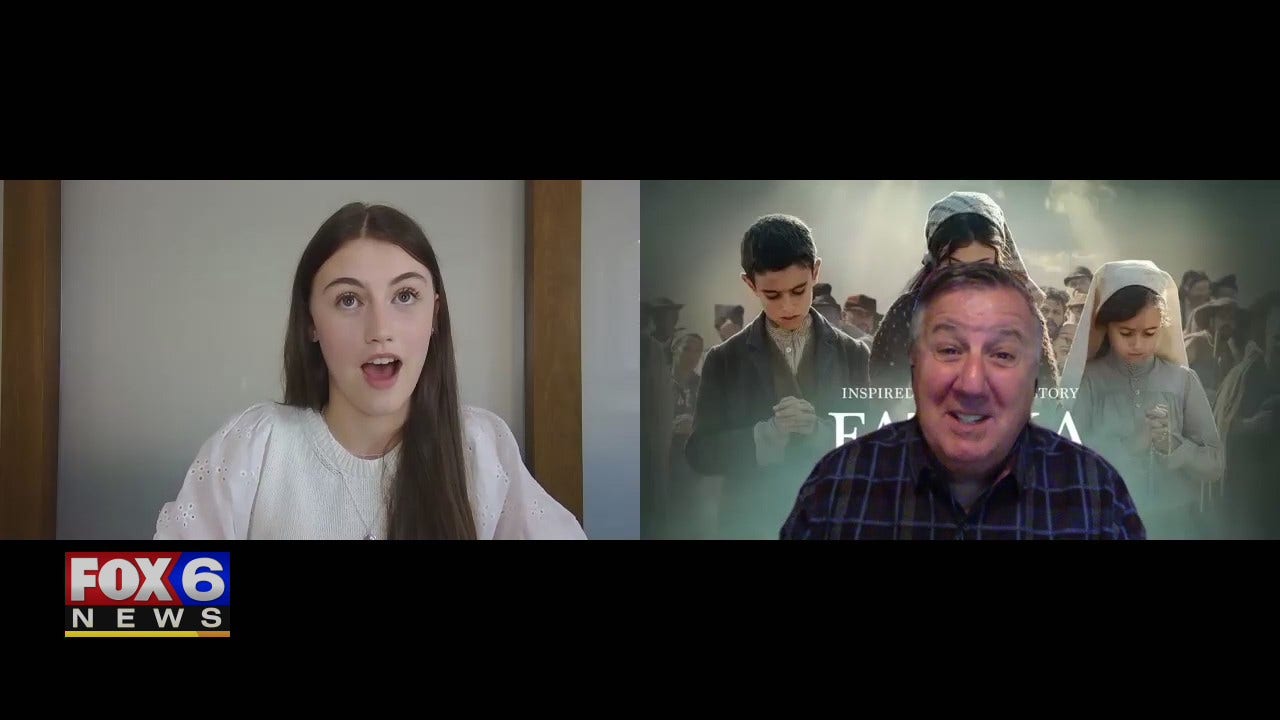 Gino talks with actress from the new film 'Fatima'