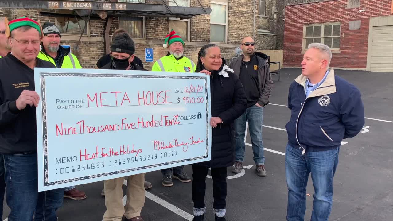 Meta House help; trade workers pitch in with sizable donation | FOX6 ...