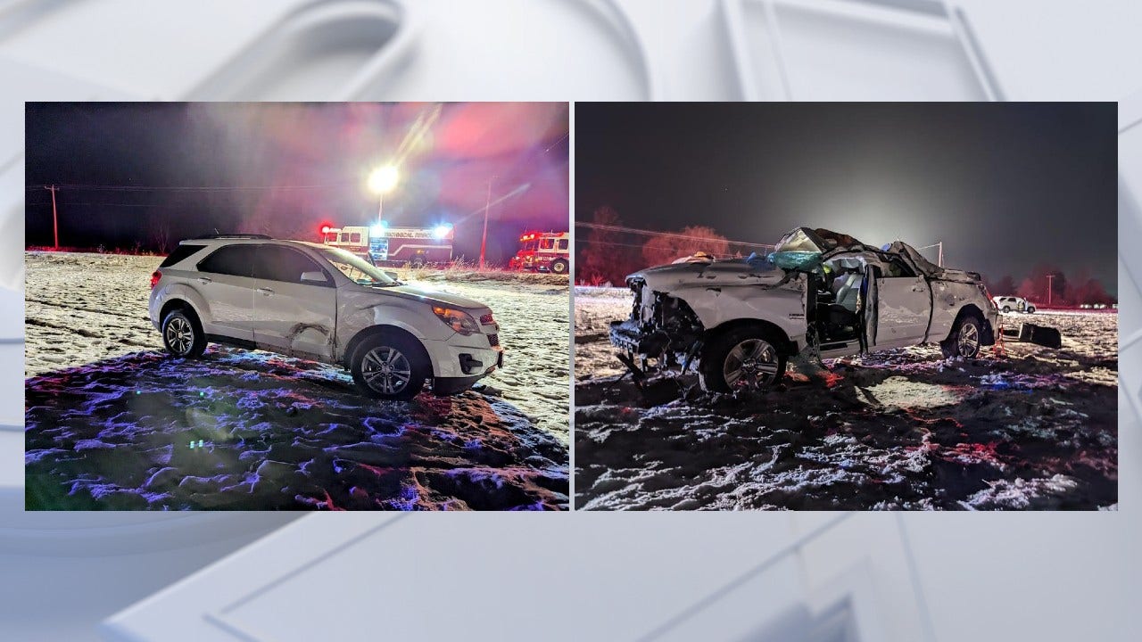 Whitewater crash: 2 vehicles located in field, 3 taken to hospital ...