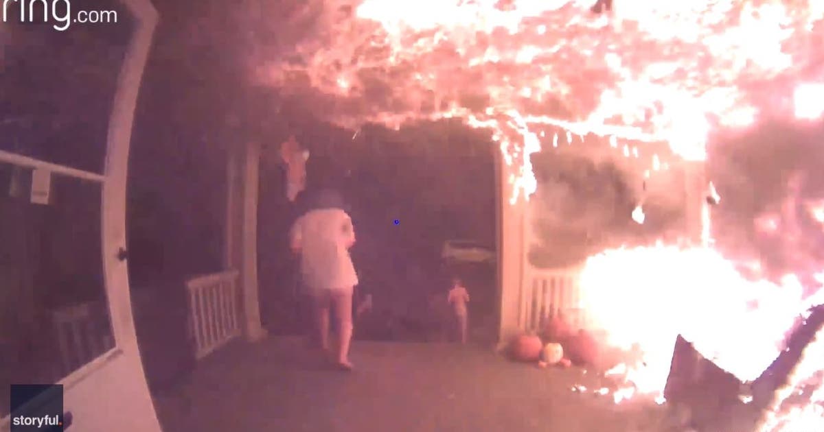 House fire video: Driver saves family from fire after making wrong turn ...
